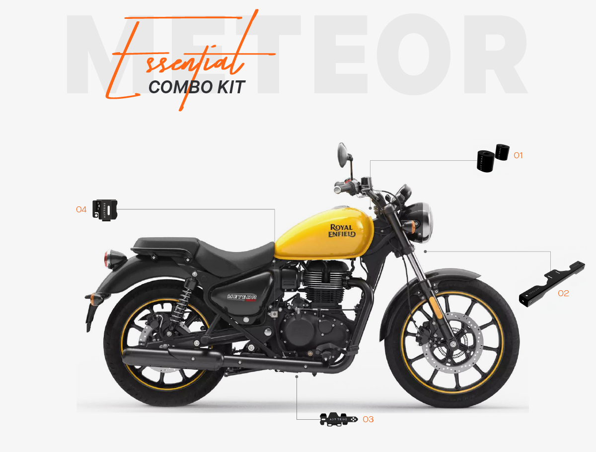 Premium Combo Kits for Royal Enfield Meteor 350 - Enhance Your Ride