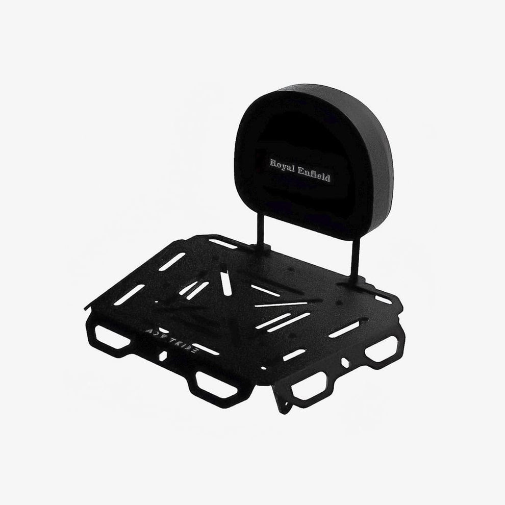 Pillion seat Luggage Rack with Rider BackRest Bracket For Meteor 350 by ...